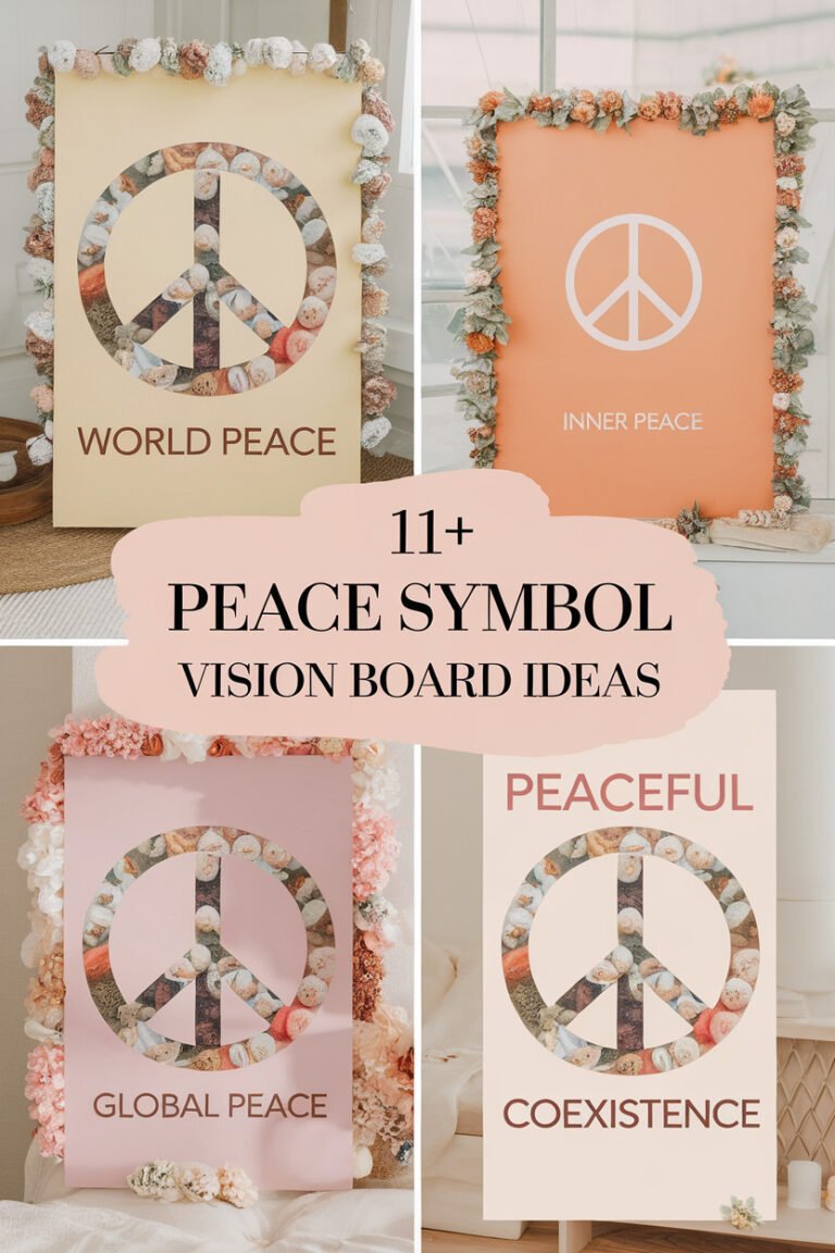 11+ Standout Ideas to Create a Peace Symbol Vision Board – craftering