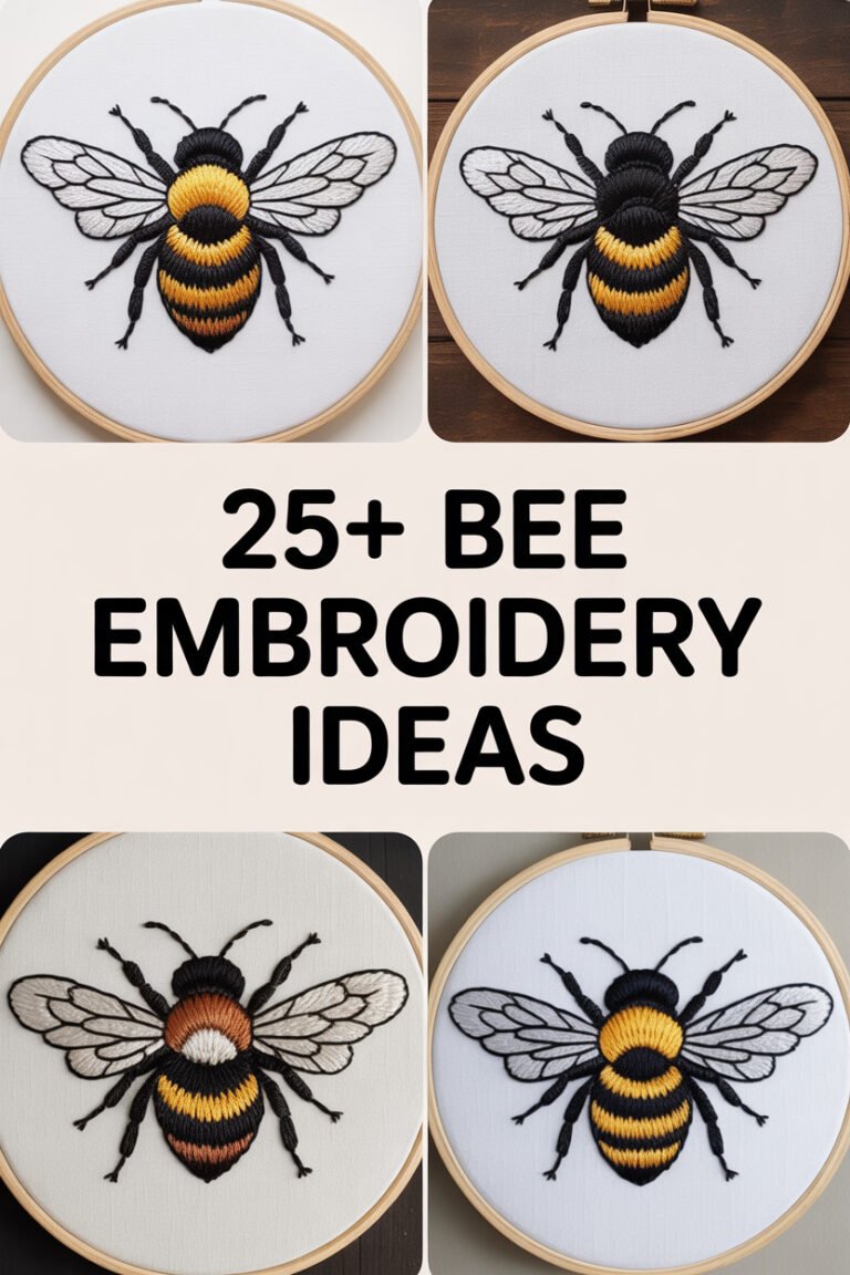 25+ Best Bee Embroidery Ideas to Inspire Your Creativity – craftering