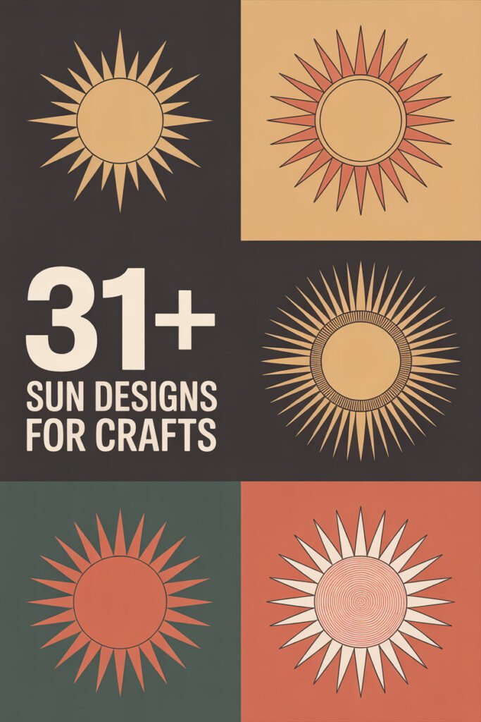 31+ Popular Sun Designs to Brighten Your Crafts – craftering