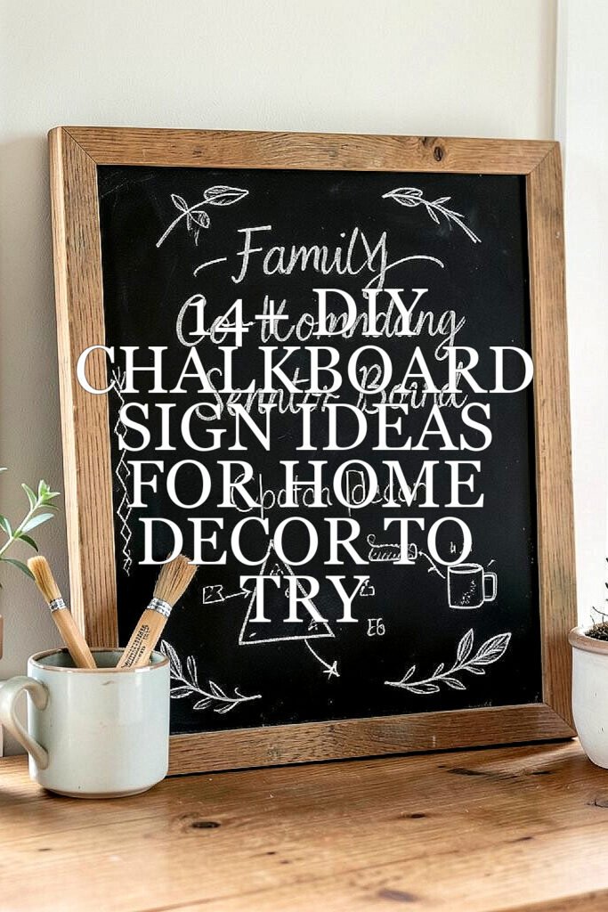 14+ DIY Chalkboard Sign Ideas For Home Decor To Try – craftering